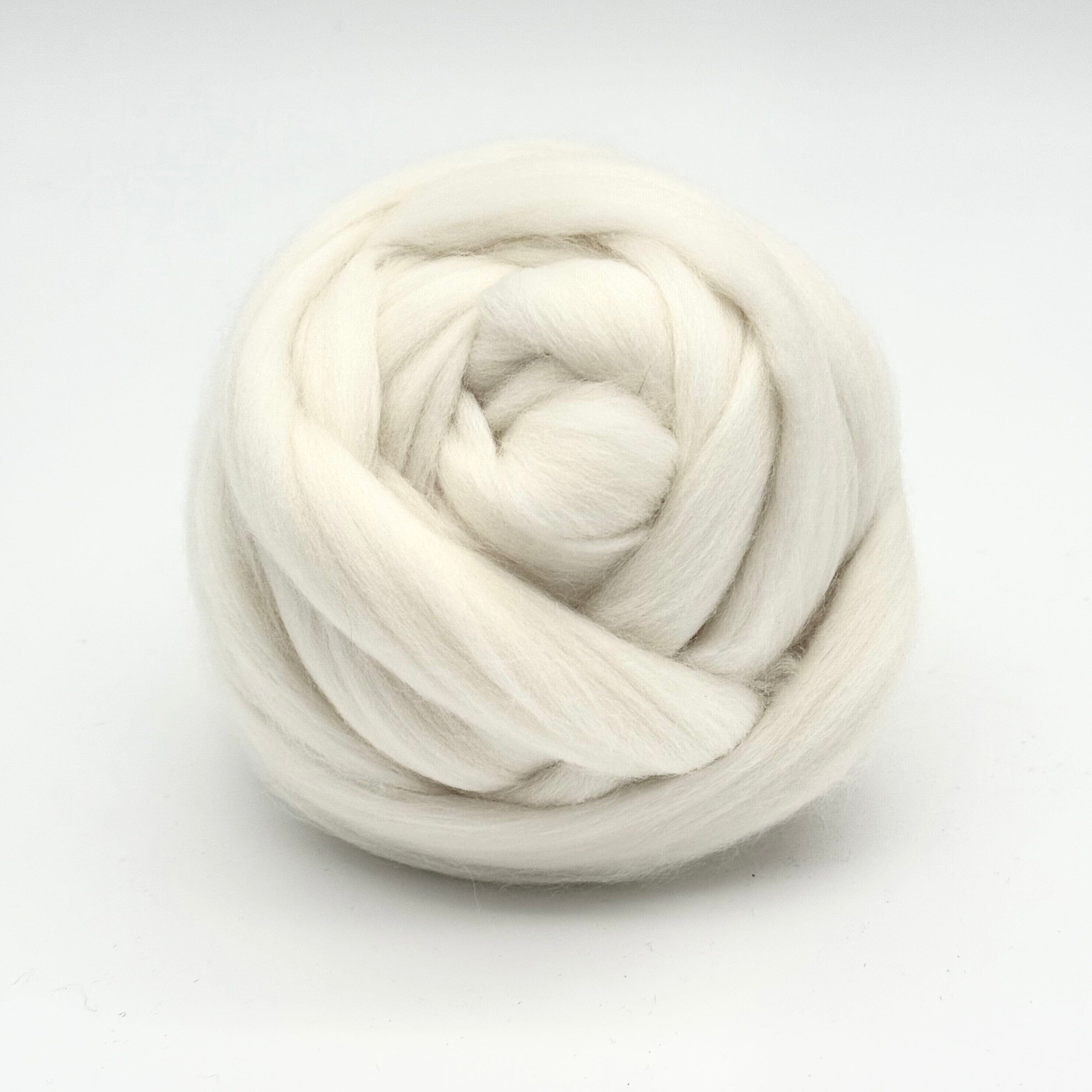 Paradise Fibers Solid Colored Merino Top - 301 Lightning