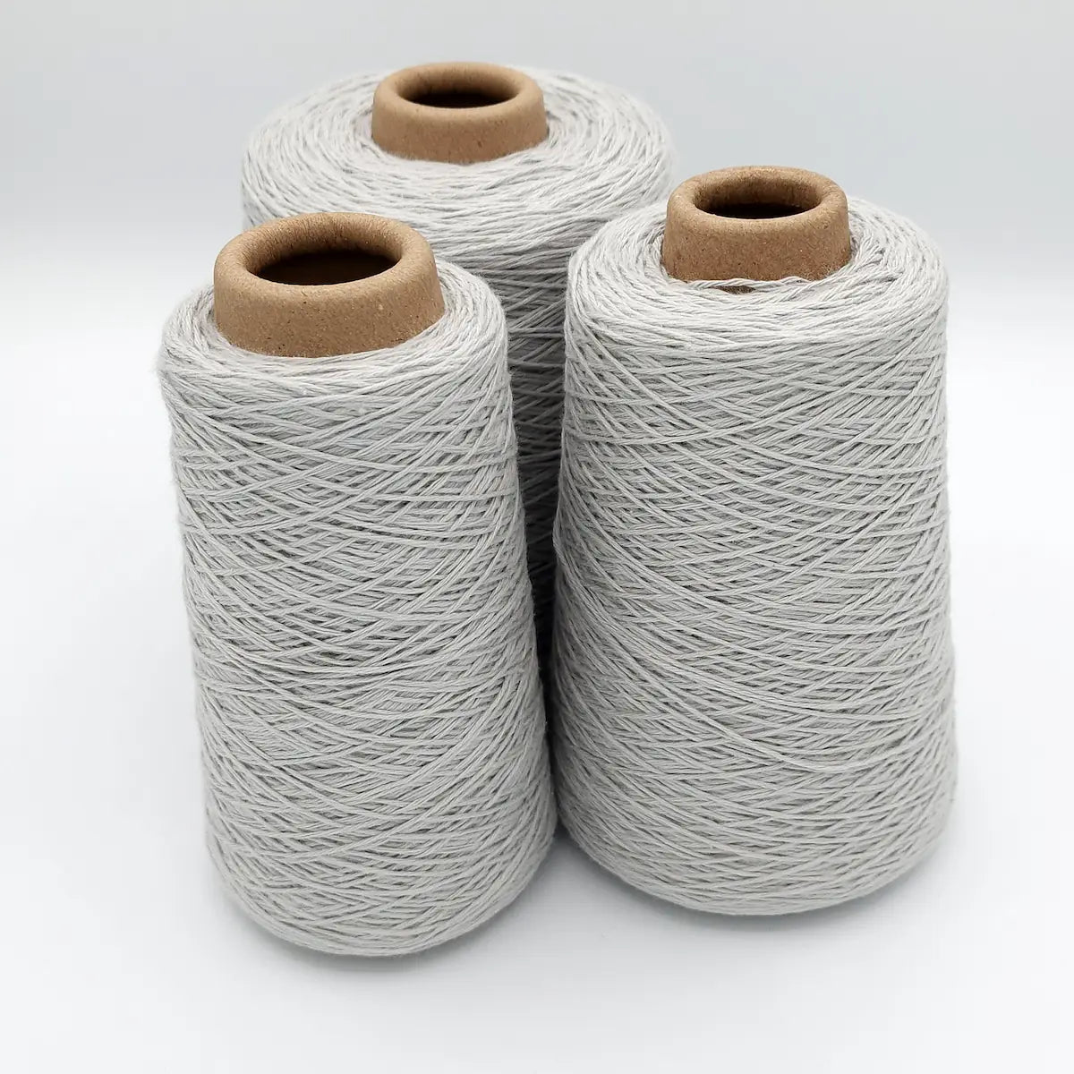8/4 Cotton Weaving Yarn - Cloud Grey | Unmercerized Cones by Lofty Fib