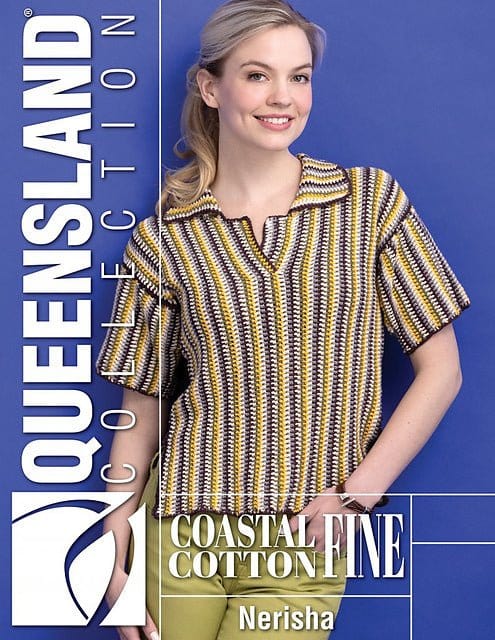 Queensland NERISHA Crochet Pattern - Size 75mm Cotton Fine