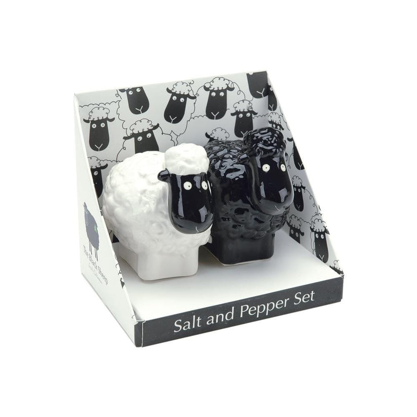 Black Sheep Salt & Pepper Shakers in Ceramic Design