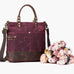 Tote Bag - Della Q Makers Canvas with Leather Exterior