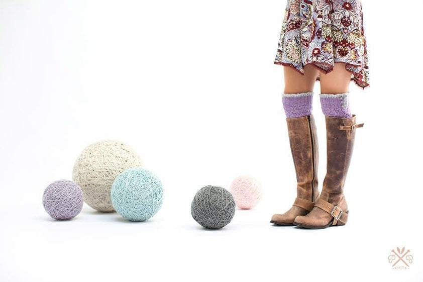 Lace & Button Boot Liners Pattern by Pam Powers Knits | Paradise Fibers ...