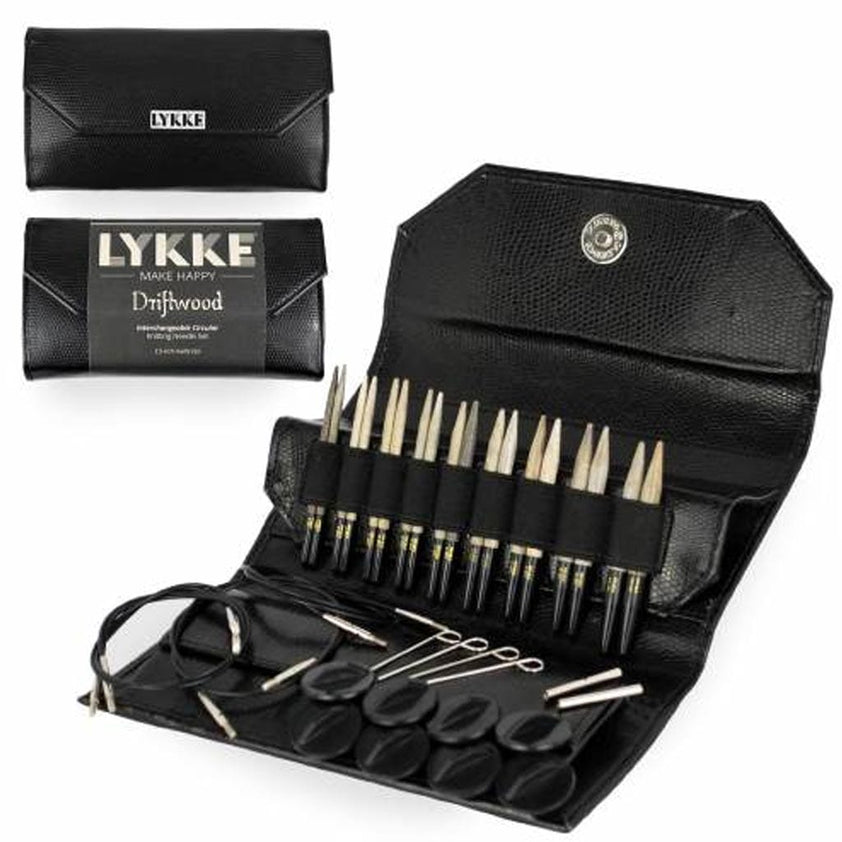 Lykke Driftwood Interchangeable Knitting Needle Sets | Paradise Fibers ...