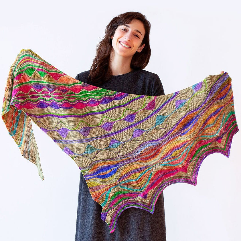 Positive Vibrations Shawl Pattern by MarinJa Knits | Paradise Fibers ...